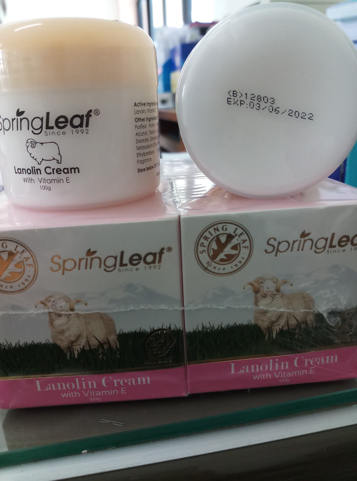 ครีมรกแกะ Spring Leaf Lanolin Cream With Vitamin E 100g - SpringLeafCM - ThaiPick