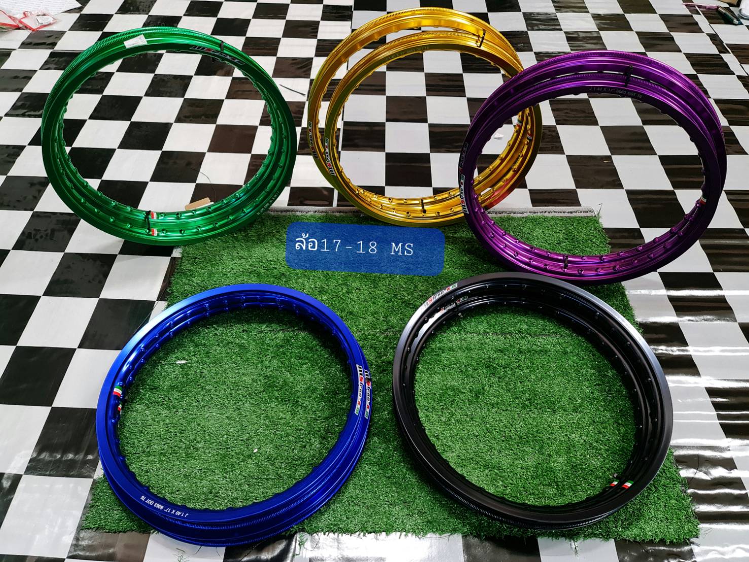 ล้อ 17-18 MS อิตาลี่งานสวยงานทด แข็งๆ ขอบล้อโล 17-18 ขายราคาต่อคู่ มี5 ...