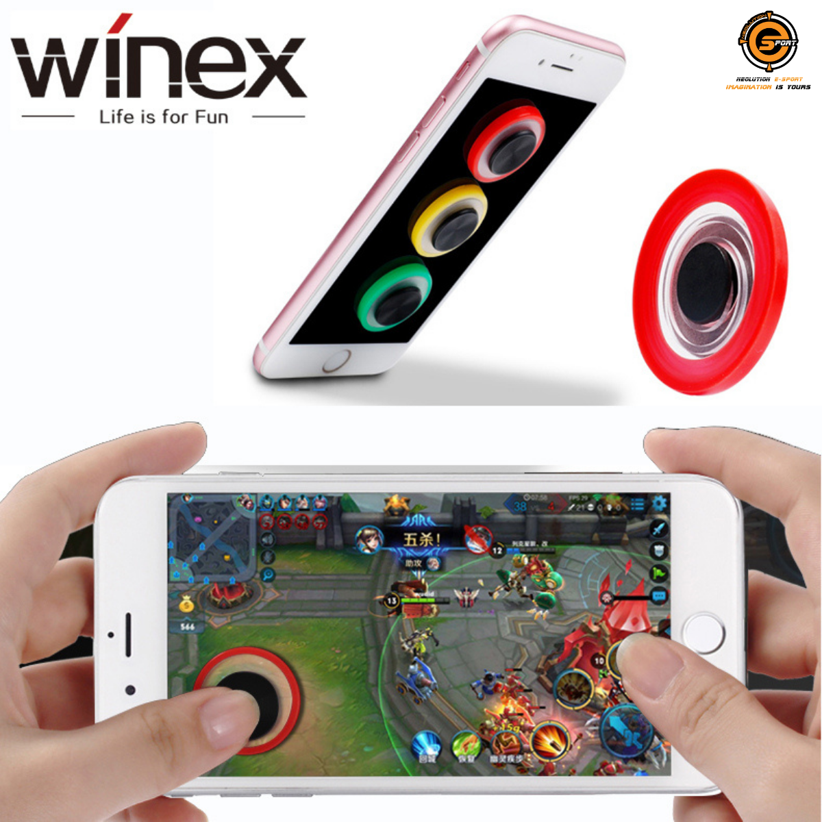 Neolution E-Sport Mobile Gaming Joystick Pad BGD04 ปุ่มช่วยเล่นเกมมือถือ | Lazada.co.th