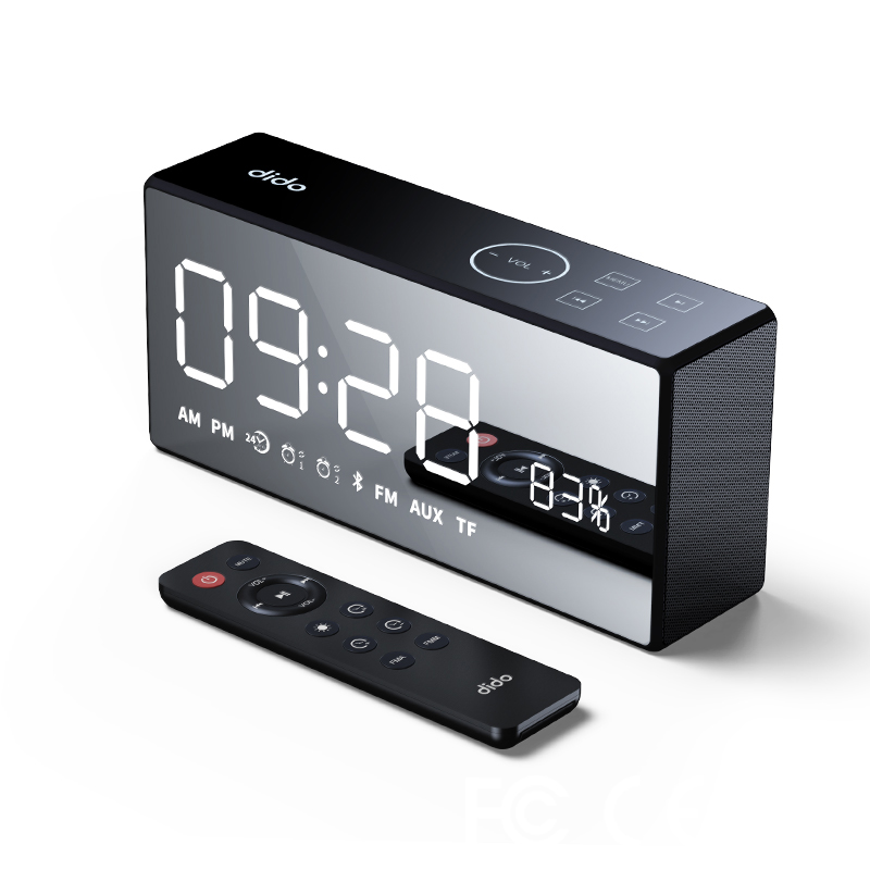 Bluetooth Portable Mini Bass Wireless Mirror Remote Control Speaker ...