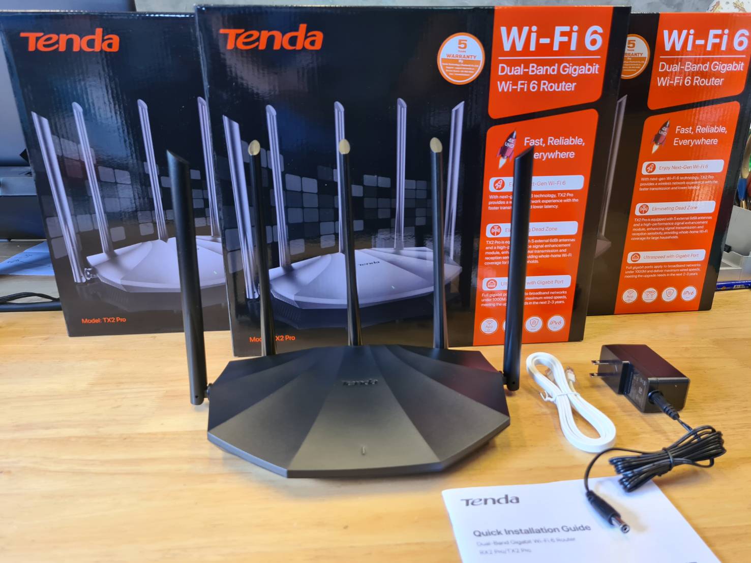Tenda TX2 Pro Dual-Band Gigabit Wi-Fi 6 Router (รับประกันสินค้า 5 ปี ...