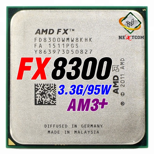 ซีพียู CPU FX8300 3.3GHz 8คอ 8เธรด 95W Socket LGA Am3 ฟรีซิลิโคน จัดส่งไว - Nextcomshops - ThaiPick