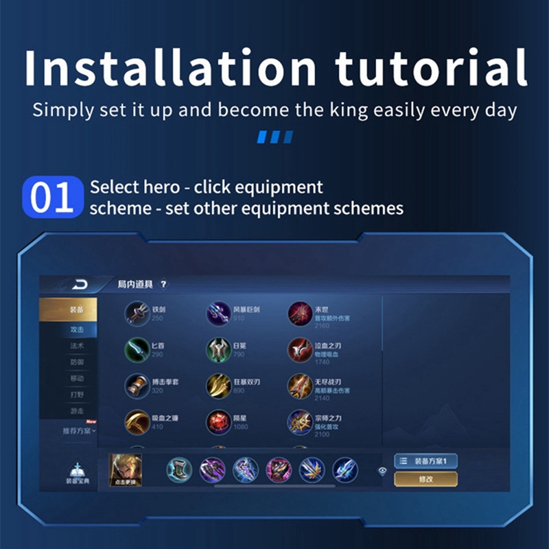 Mobile Game Controller Phone Gamepad Grip Rocker Phone Joystick Trigger ...