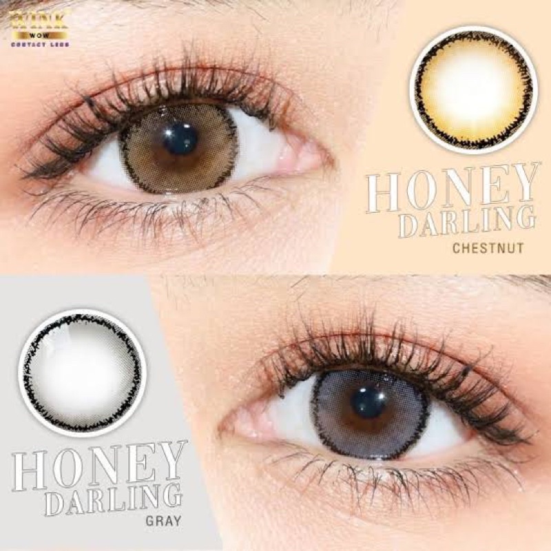 Honey Darling Chestnut brown(Wink lens) ขนาดมินิ Mini ️กรองแสง uv (บิ๊ก ...