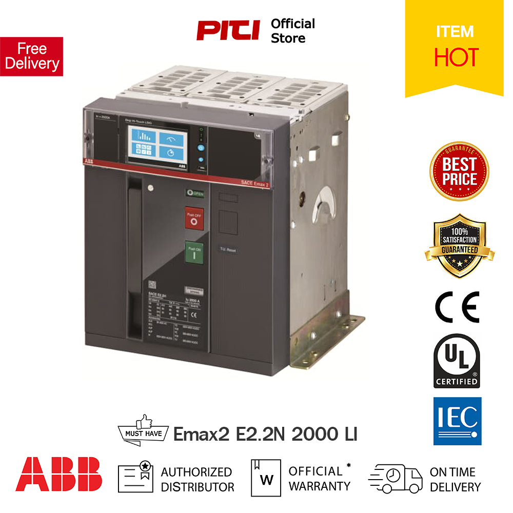 ABB Emax 2 Air Circuit Breaker (ACB) E2.2N 2000 Ekip Touch Dip LI 3p F HR ABB ต้องที่ PITIGROUP ...