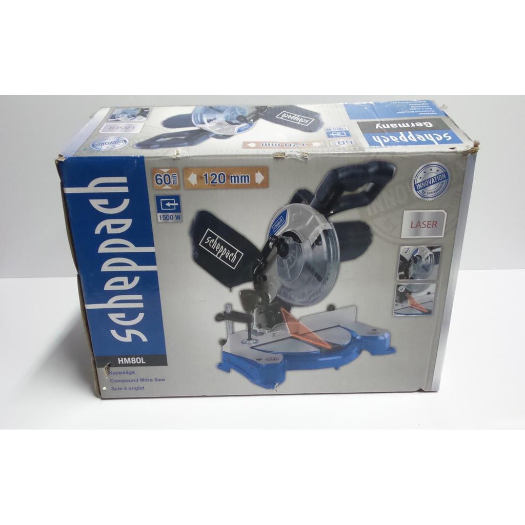 SCHEPPACH แท่นเลื่อยองศา รุ่น HM80L แบบสไลด์ 8.5 นิ้ว เลื่อยองศา เลื่อย ...