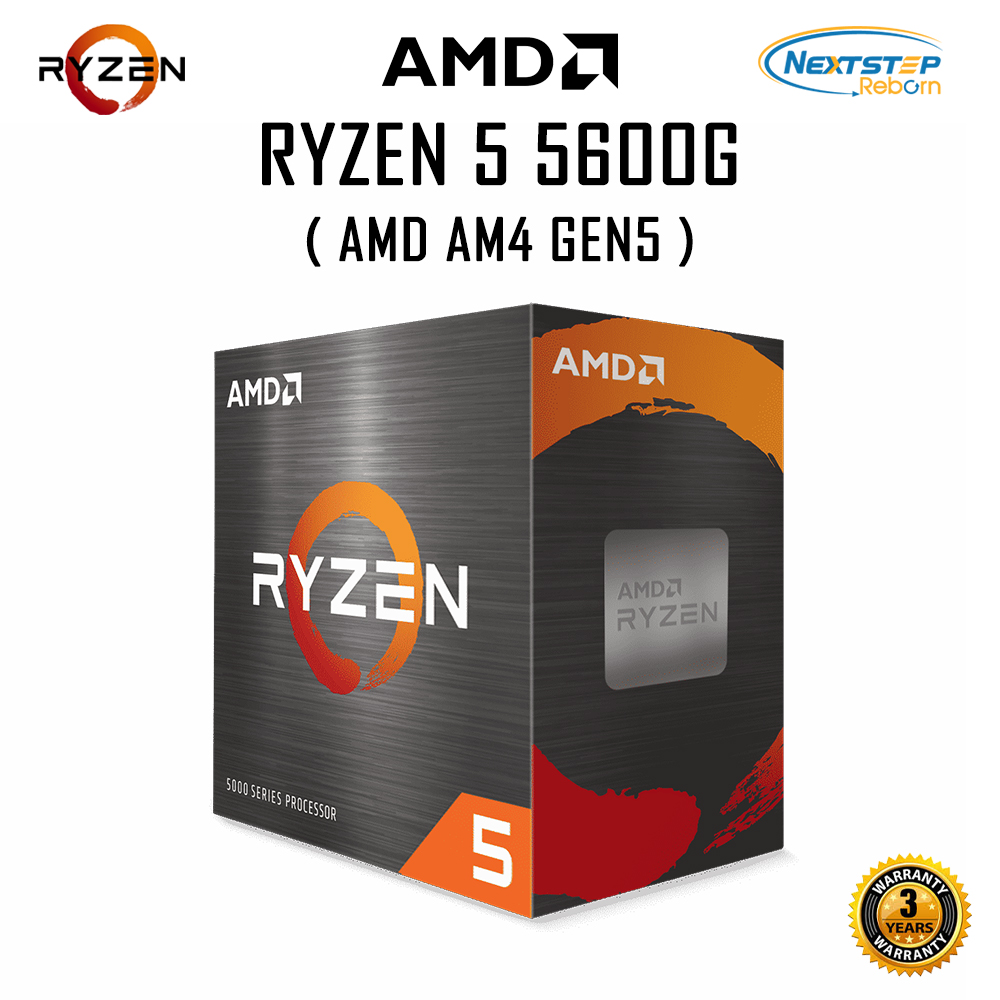 AMD Ryzen 5 5600G 3.9GHz 6C12T AM4 ( CPU ซีพียู ) สินค้าใหม่ ประกันศูนย์ไทย - NextstepComputer ...