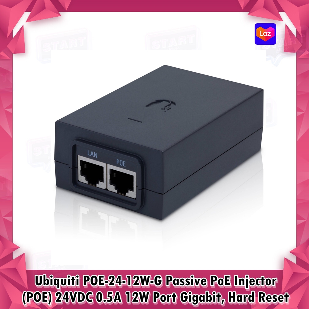 Ubiquiti POE-24-12W-G Passive PoE Injector (POE) 24VDC 0.5A 12W Port ...