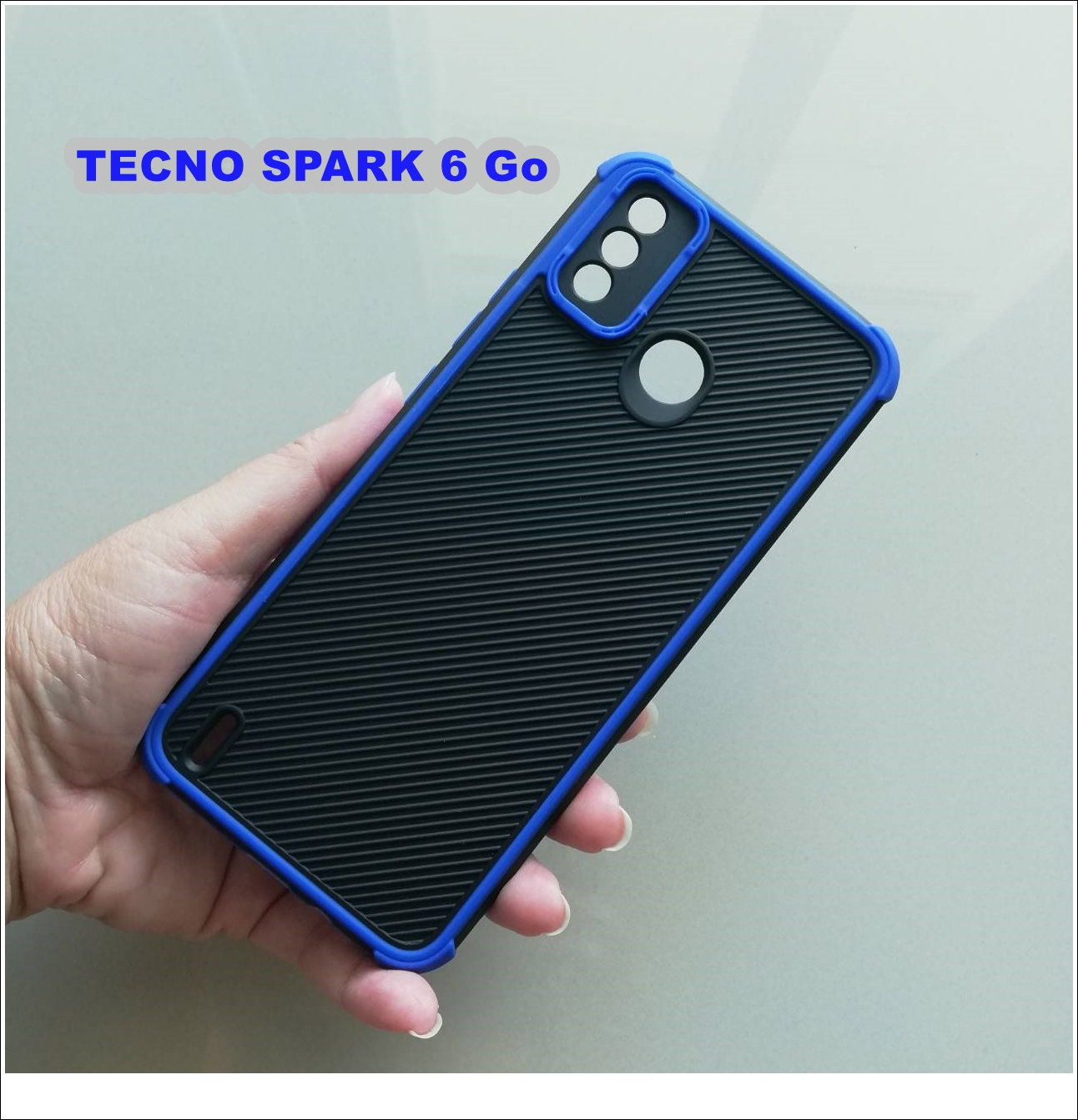 Case TECNO SPARK 6 Go ขนาดจอ 6.52 นิ้ว เคสหลังแข็ง กันกระแทก ลาย เคฟล่า ...