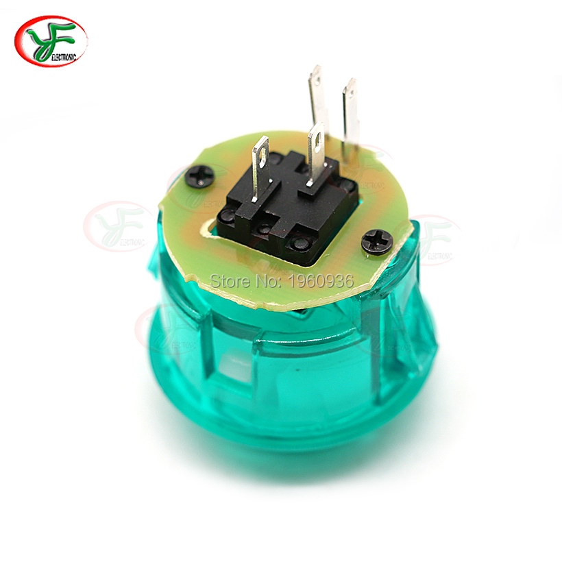 10pcs/lot Transparent Arcade Button 30mm 5V LED Light Push Button ...