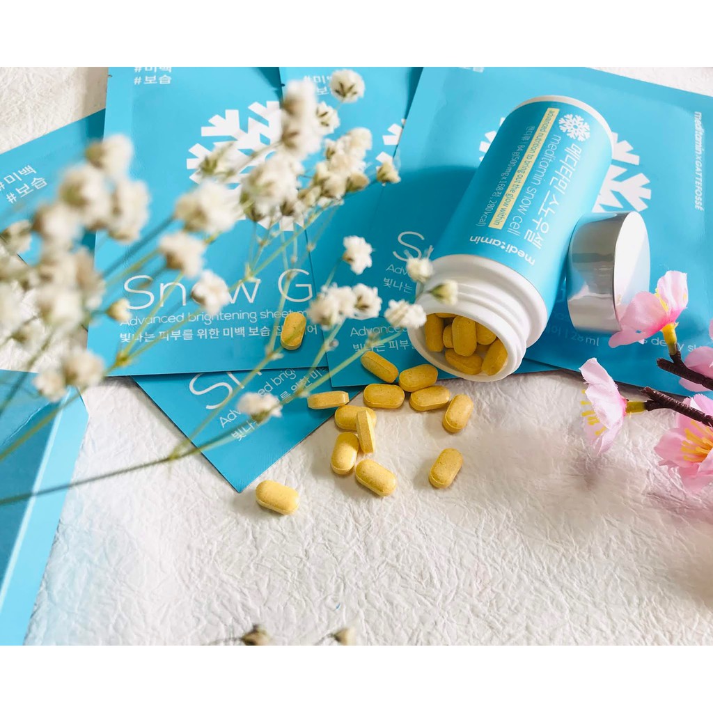 Meditamin Snow Cell วิตามินผิวขาว [168 เม็ด] [1 กล่อง] อาหารเสริมบำรุง ...