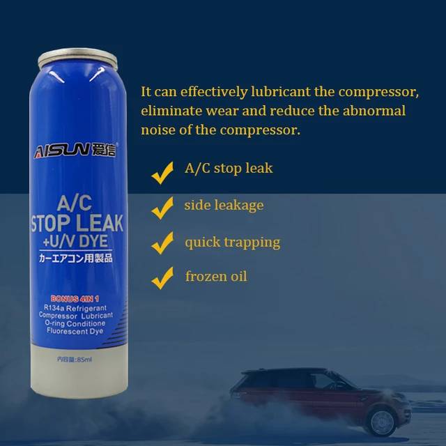 AC Stop Leak น้ำยาหยุดรอยรั่ว R134A น้ำยาเสียบปลั๊กสารทำความเย็นสำหรับ ...