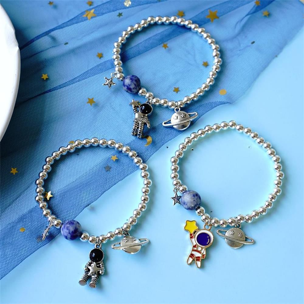 CUTE-FA ใหม่อินเทรนด์ยืดหยุ่นของขวัญเครื่องประดับกำไลข้อมือนักบินอวกาศ ...