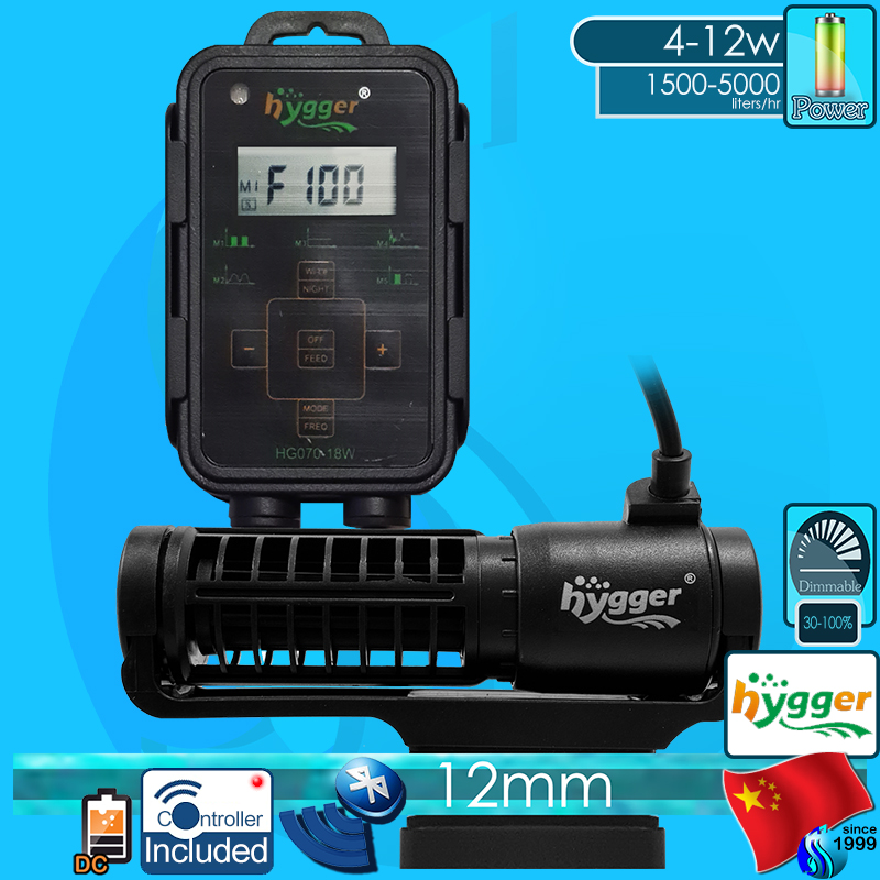🐟 Hygger Sine Cross Flow Wave Maker HG-070 12w / 18w / 25w ปั๊มทำคลื่น ...
