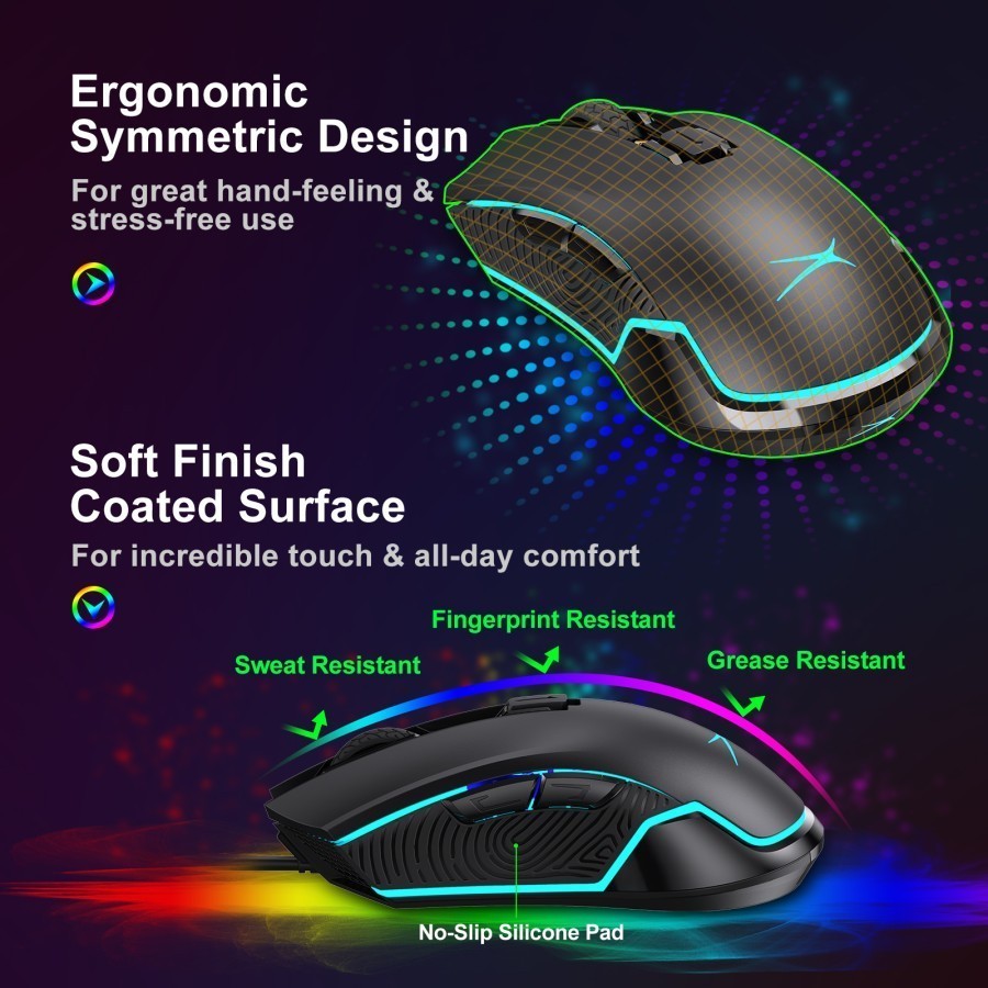 Altec lansing ALGM9002 เมาส์เกมมิ่ง (G7_166) ไร้สาย Gaming Mouse ...