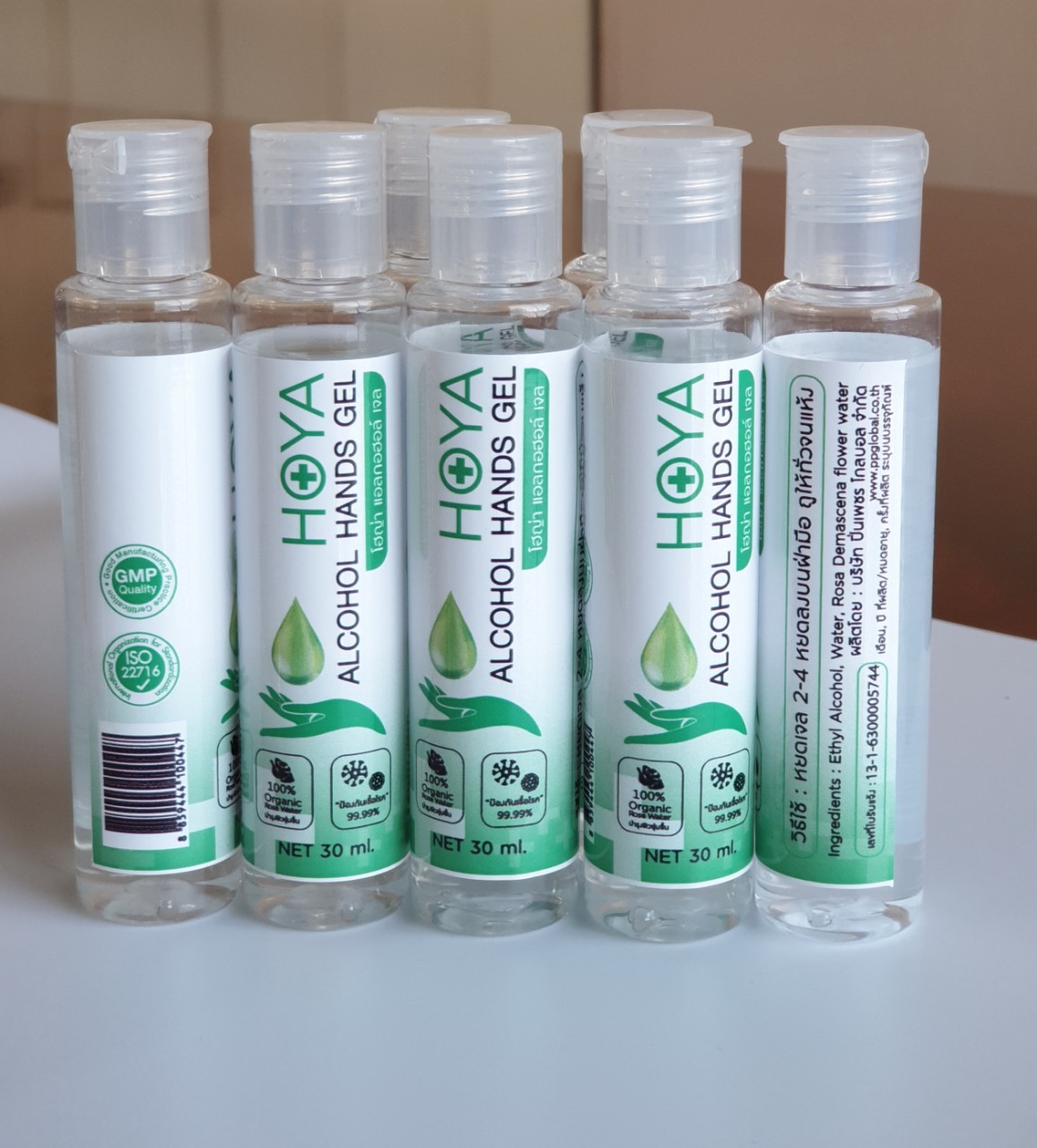 HOYA ALCOHOL HAND GEL( 30 ml ) โฮญ่า เจลแอลกอฮอล์ล้างมือ มาตรฐาน อย ...