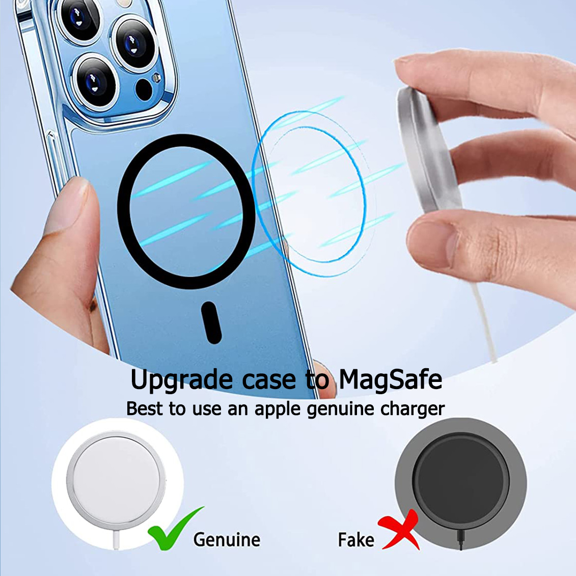 BlueWow TP10 for MagSafe Magnetic Ring for iPhone 14 13 12 Pro Max ...