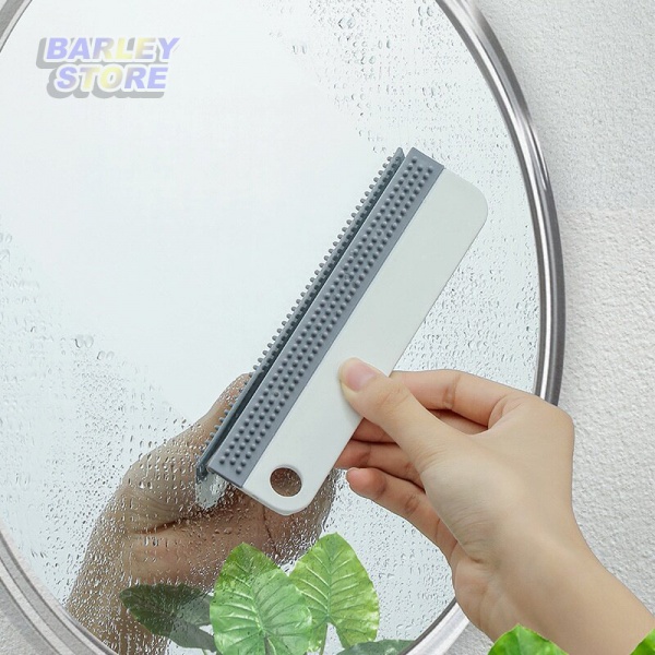 【Barley】Mini Soft Silicone Glass Wiper Bathroom Mirror Scraper Glass ...