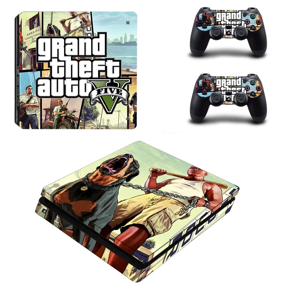 Grand Theft Auto GTA 5 PS4 Slim Stickers Play station 4 Skin Sticker ...