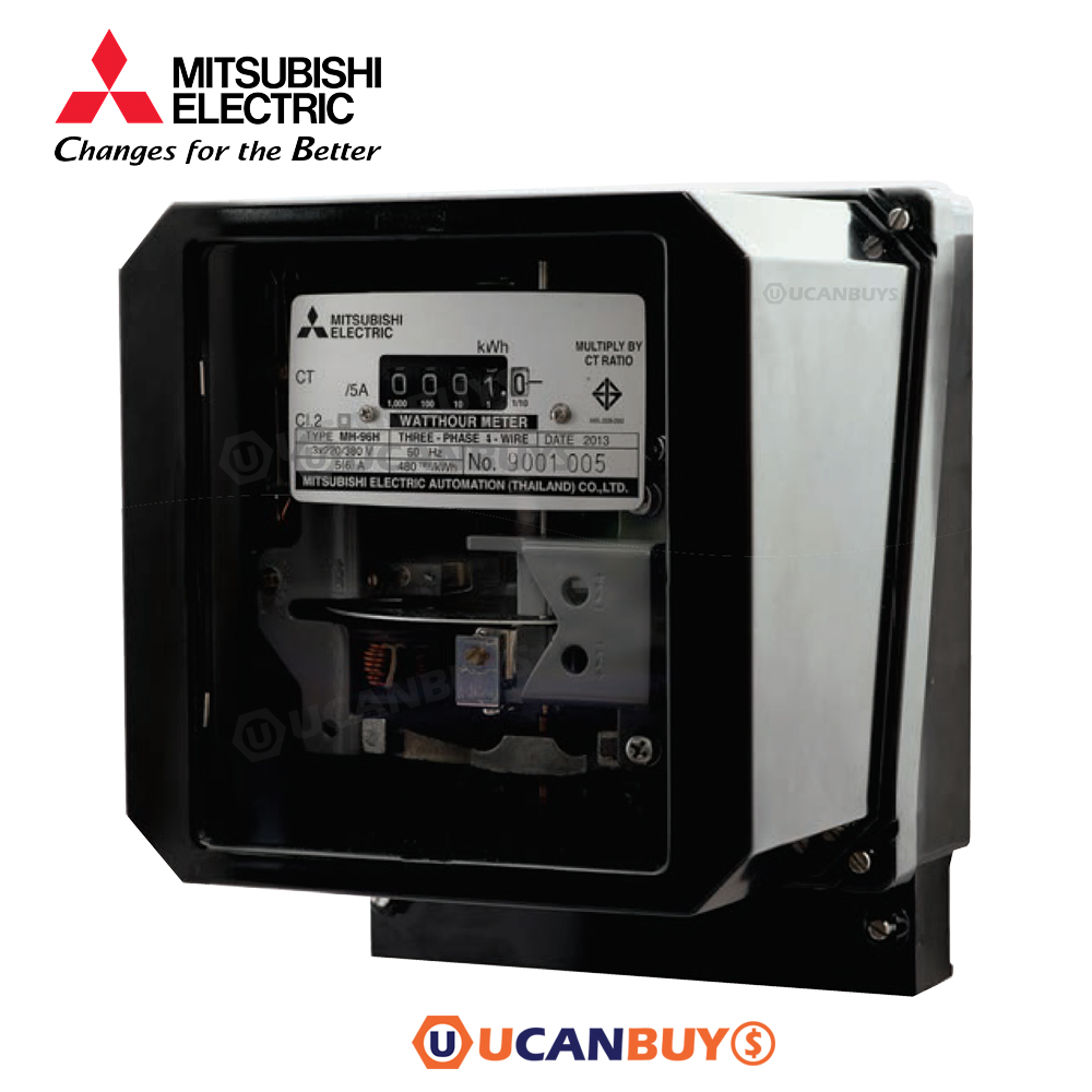 Mitsubishi มิเตอร์วัดไฟฟ้า (รุ่นจานหมุน) Watt - hour Meters รุ่น MH-96 ...