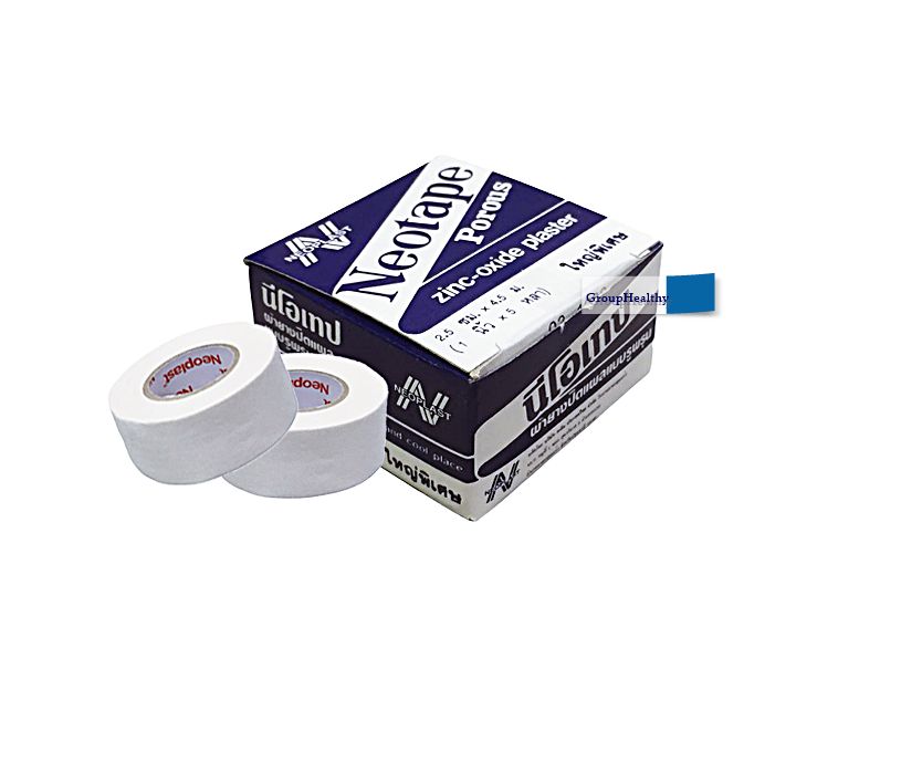 Neotape Porous นีโอเทปสีขาว เทปแต่งแผลแบบมีรูพรุน เทปพันเดือยไก่ ขนาด ...