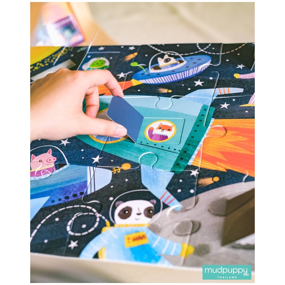 Mudpuppy – Blast Off! Lift the Flap Puzzle - TOYBIES - ThaiPick