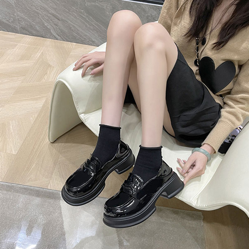 Qing Shui Store ส่งจากไทยรองเท้าแมรี่ J พื้นหนา สวมใส่สบาย เข้ากับทุก ...