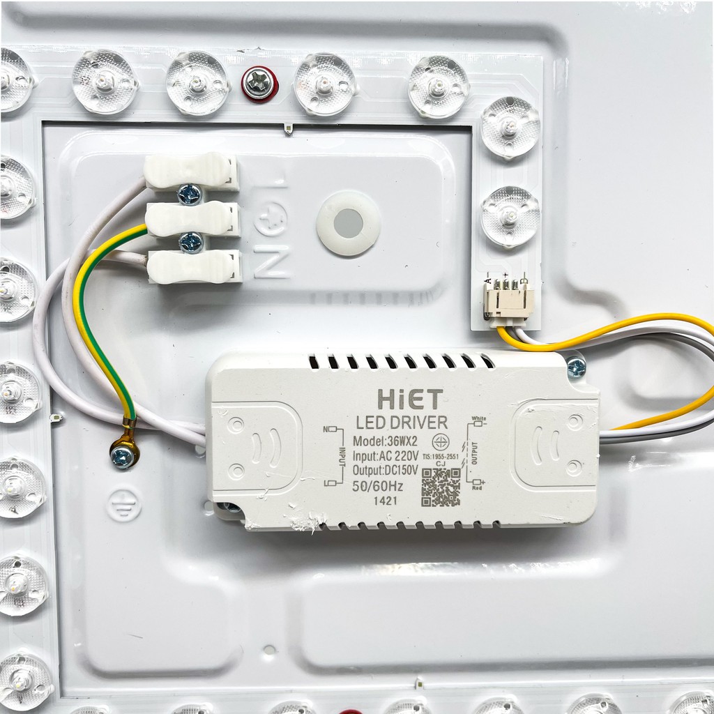 HiET 2ชั้น โคมไฟเพดาน 36W 3แสงใน 1 โคม โคมเพดานกลม LED 3 Color โคมไฟ โคมซาลาเปา โคม โคมเพดาน ...