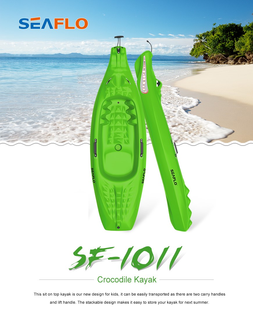 SEAFLO Crocodile Kayak SF-1011 เรือคายัคสำหรับเด็ก รูปทรงจรเข้ | Lazada.co.th