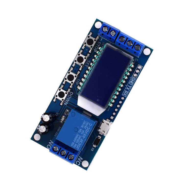 Lcd Display Time Delay Relay Module Dc 6-30V Control Multifunction Timer Switch Trigger Cycle ...