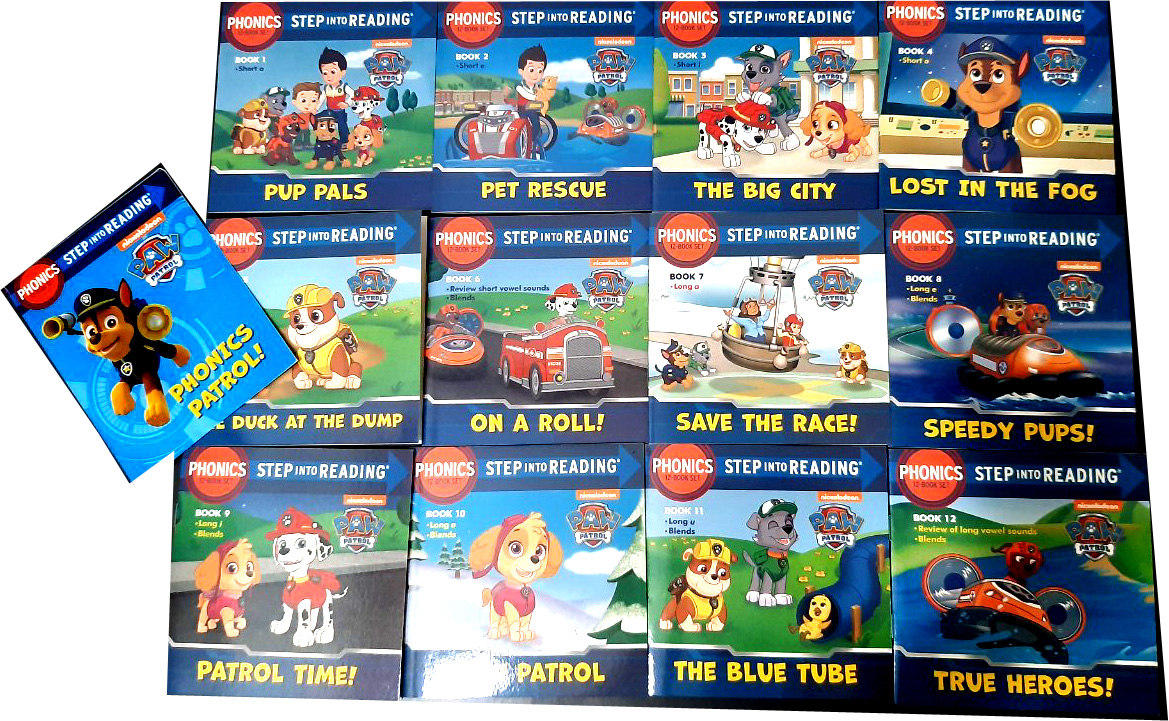 (No box) พร้อมส่ง หนังสือหัดอ่านภาษาอังกฤษเล่มเล็ก Paw Patrol Phonics ...