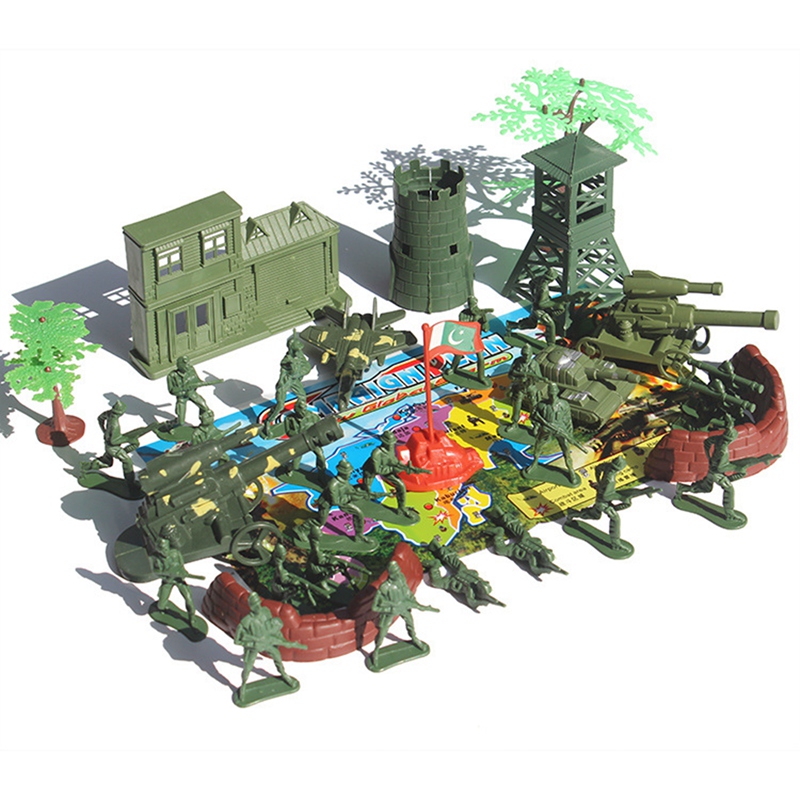 37Pcs/Set 5cm Action Figures Soldiers Model Sand Table,Mini Soldier ...