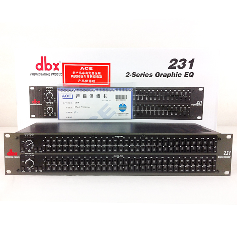 DBX EQ 231 Professional Equalizer Dual Band Bass Equalizer 31 Channel AI-PAISARN Stage ...
