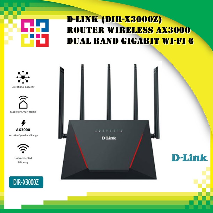 Router D-LINK (DIR-X1870) Wireless AX1800 Dual Band Gigabit Wi-Fi 6 - Advice Online - ThaiPick