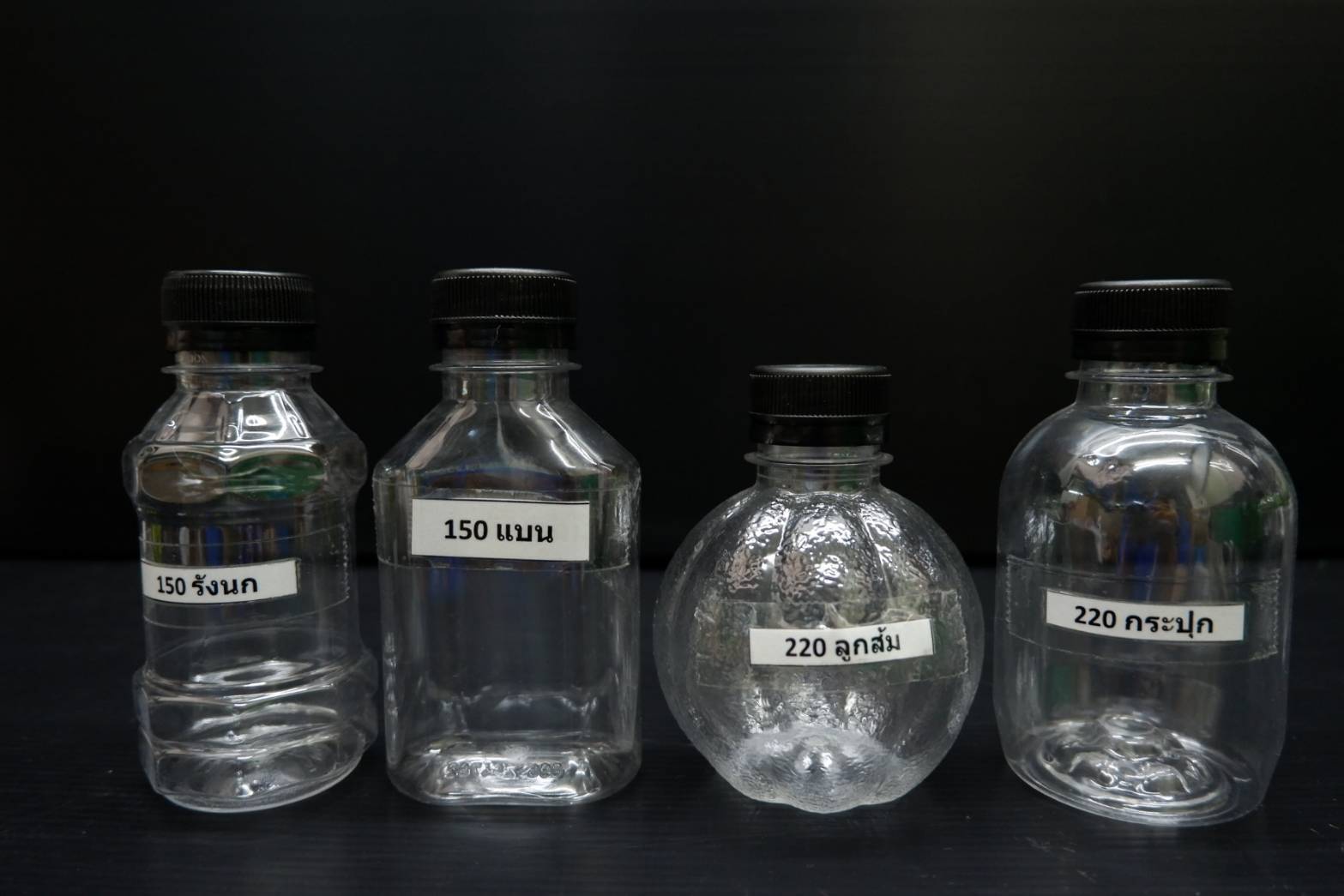 [M]ขวดพลาสติก ขวด PET ขวดพลาสติกใส สำหรับใส่น้ำ ขนาด 250 220 200 180 160 150 140cc. (1 ใบ ...