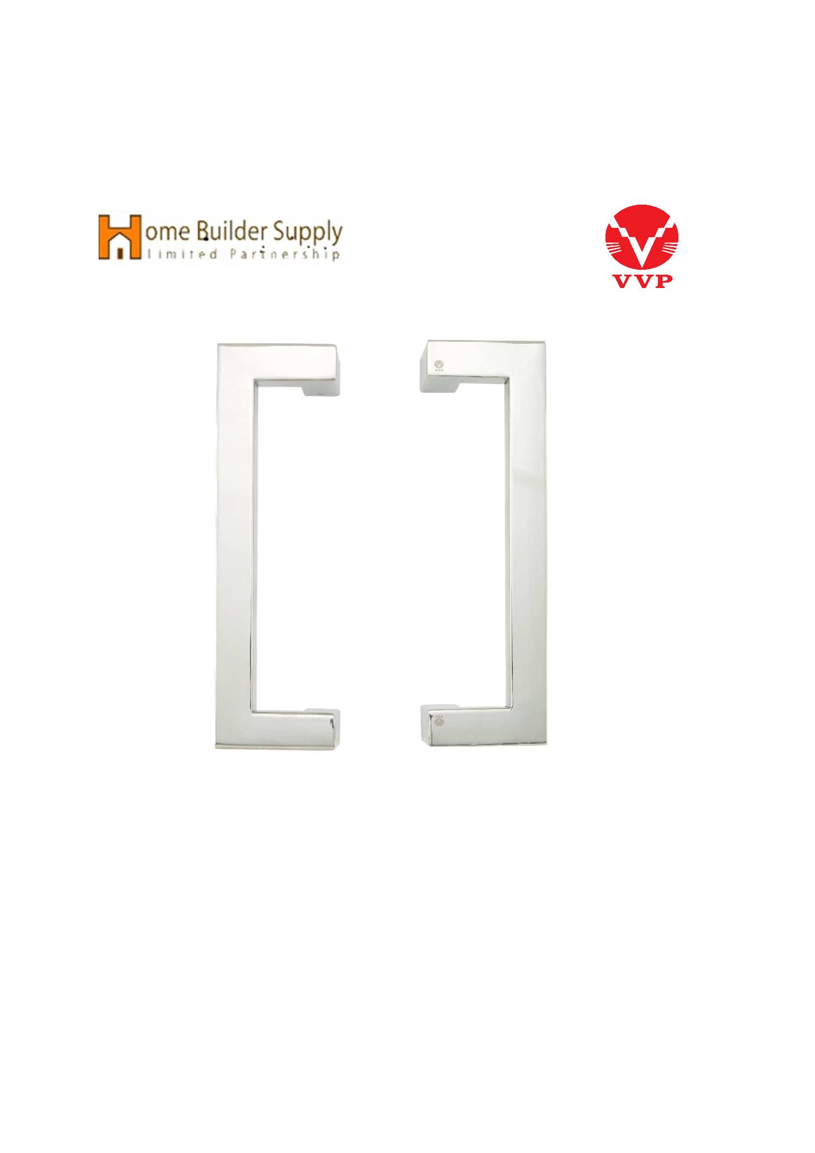 รุ่น HD153 มือจับVVPทรงเหลี่ยม,ใช้กับบานกระจก,อลูมิเนียม,บานไม้ สีสแตนเลสด้านHL PULL HANDLE มี ...