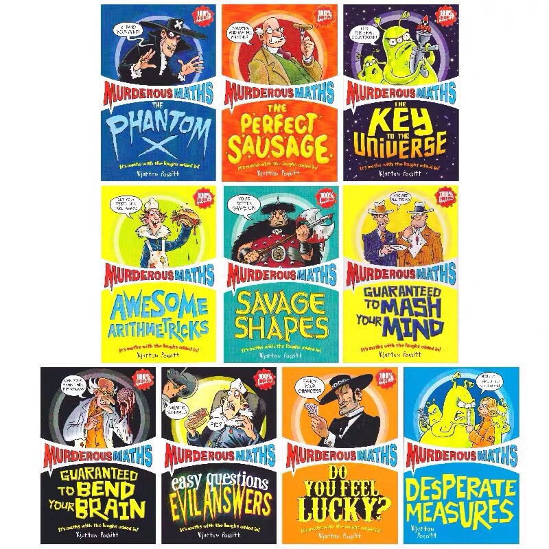 [Box damaged]Murderous Maths box set 10 books of English bridge ...