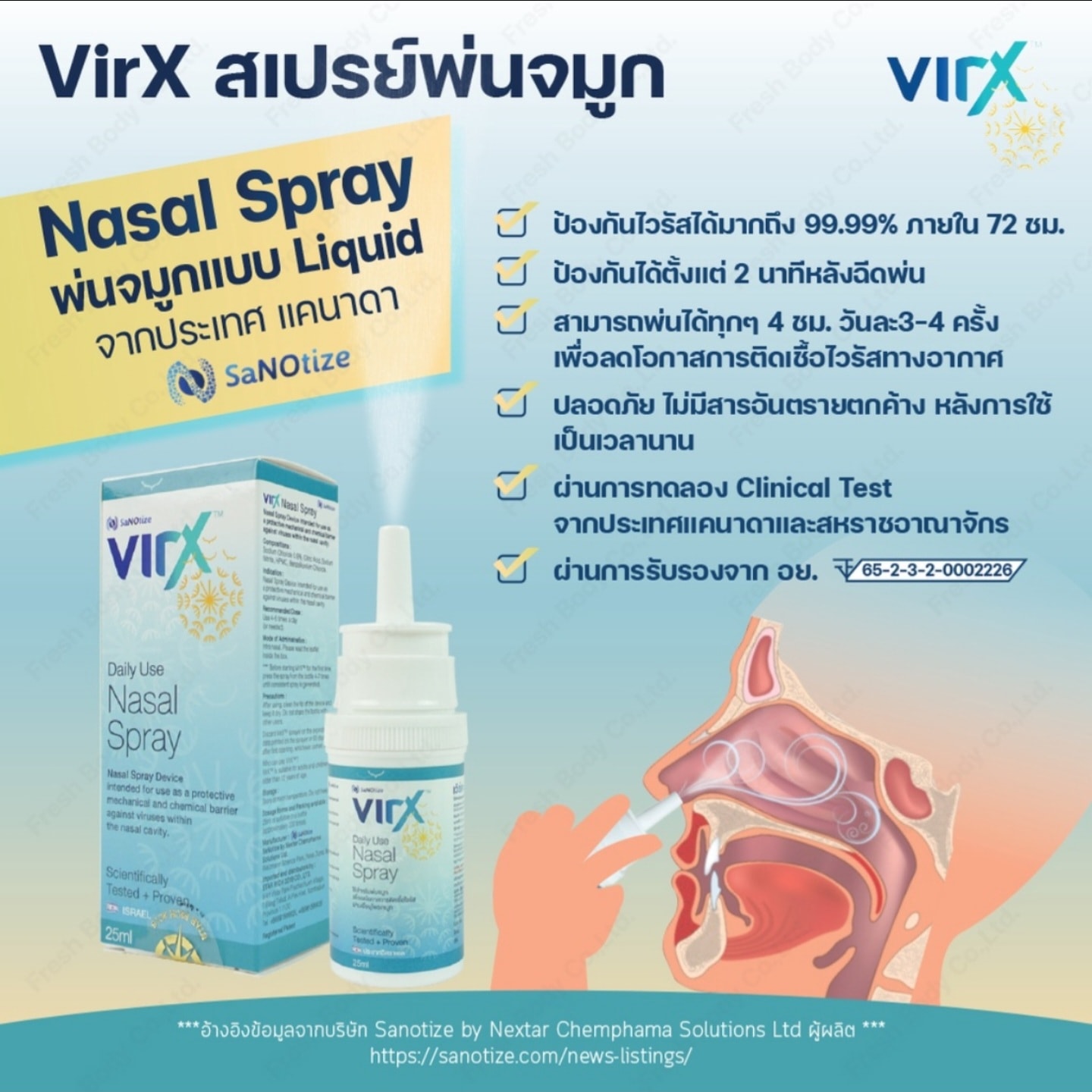 Virx Nasal Spray EXP06/2023 ***ล็อตใหม่*** จากบริษัทนำเข้า มีสติกเกอร์ ...