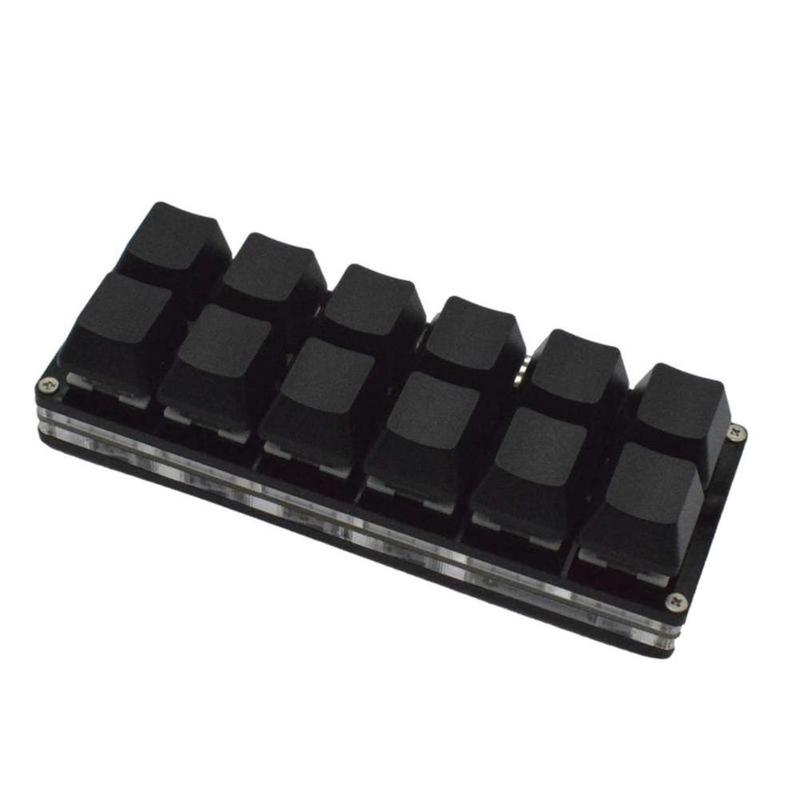 (ในสต็อก) Mini Black 12 Key Mechanical Keyboard Gaming Keyboard Sayo Device Shortcut ...