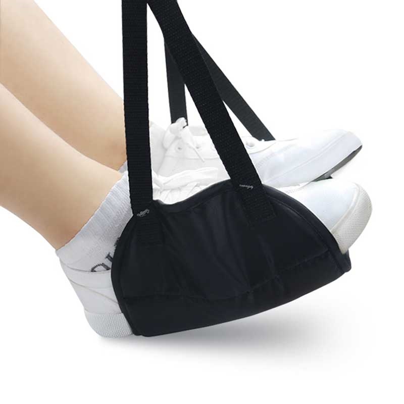 Portable Footrest Memory Foam Flight Carry on Foot Rest Travel Pillows ...