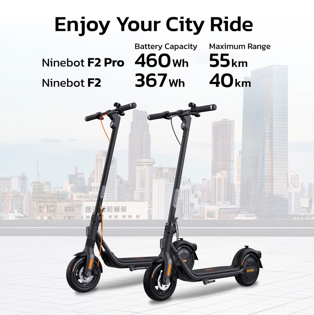 Official Store Ninebot F2 สกู๊ตเตอร์ไฟฟ้า F2 Series สกู๊ตเตอร์ไฟฟ้ารุ่นใหม่ล่าสุด เครื่องศูนย์ ...