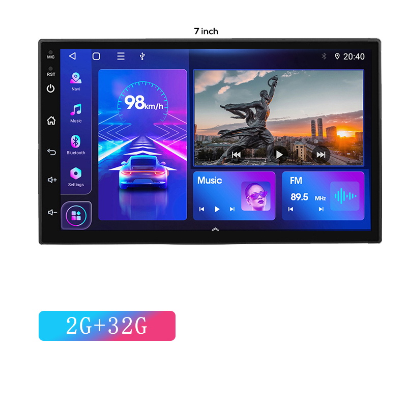 Acido Carplay Universal 7 "2 Din Android 12 สำหรับ Nissan Kia Honda Hyundai Toyota Volkswagen ...