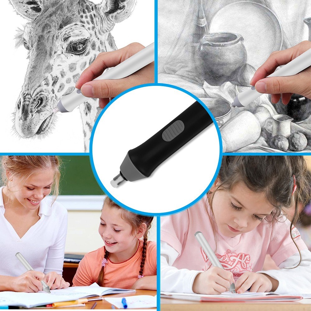 Tihoo ยางลบไฟฟ้า ใช้ถ่าน AA 2 ก้อน ELECTRIC ERASER ยางลบไฟฟ้า ใช้ถ่าน ...