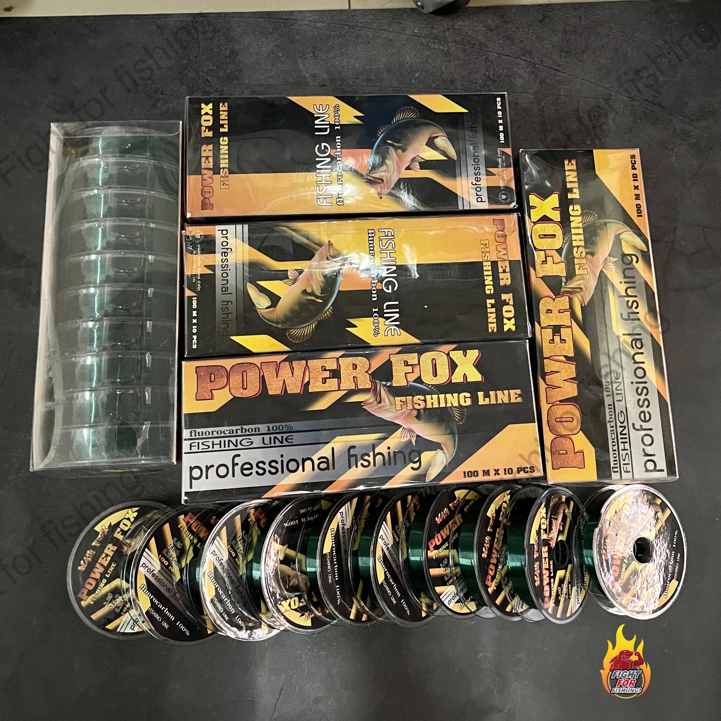 สายเอ็น Power Fox Fishing Line (ฟูโรคาร์บอน) สีเขียว 100 เมตร พร้อมส่ง ...