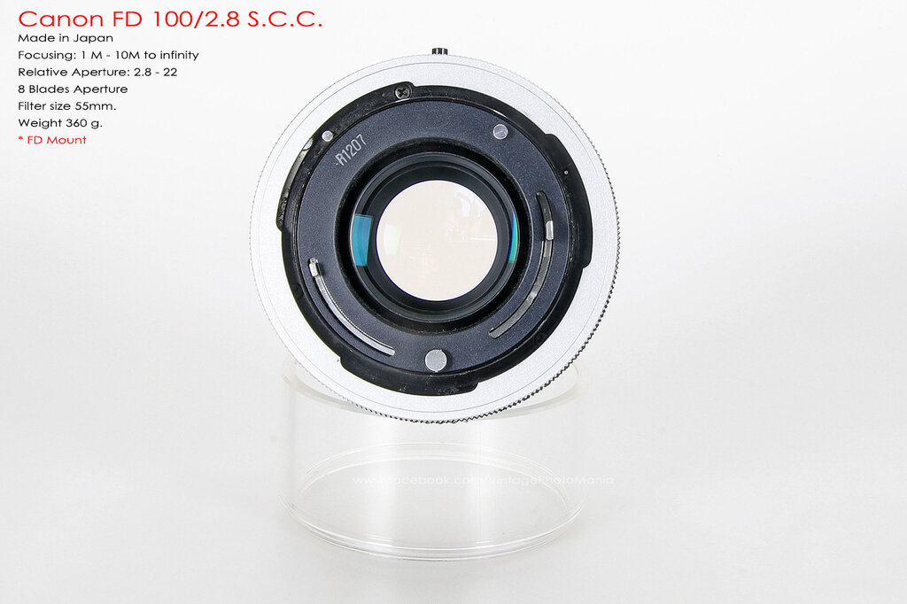 Canon FD 1002.8 S.S.C Canon FD Mount - VintagePhotoMania - ThaiPick