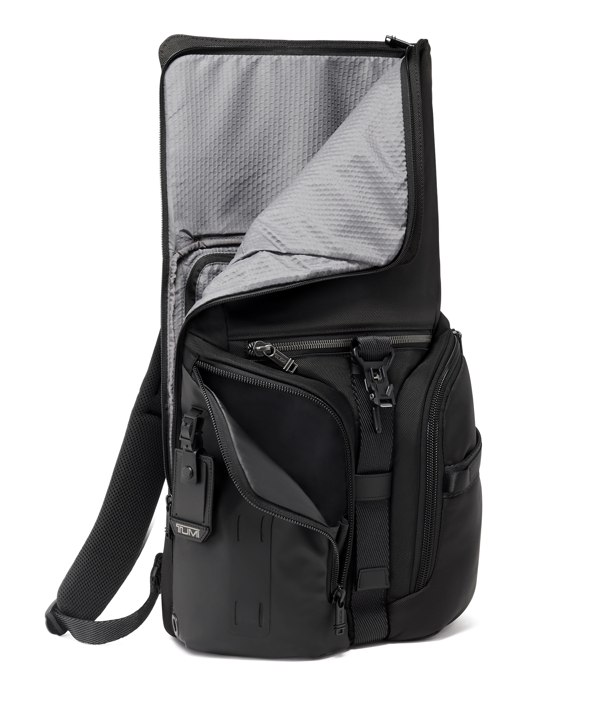Alpha Bravo Logistics Flap Lid Backpack Black - TUMI - ThaiPick