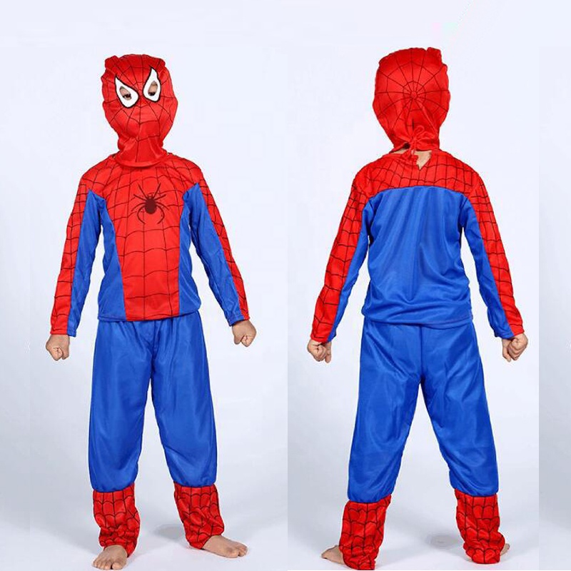 New style Superhero Spiderbay Man Costume Cosplay Red Spiders Man ...