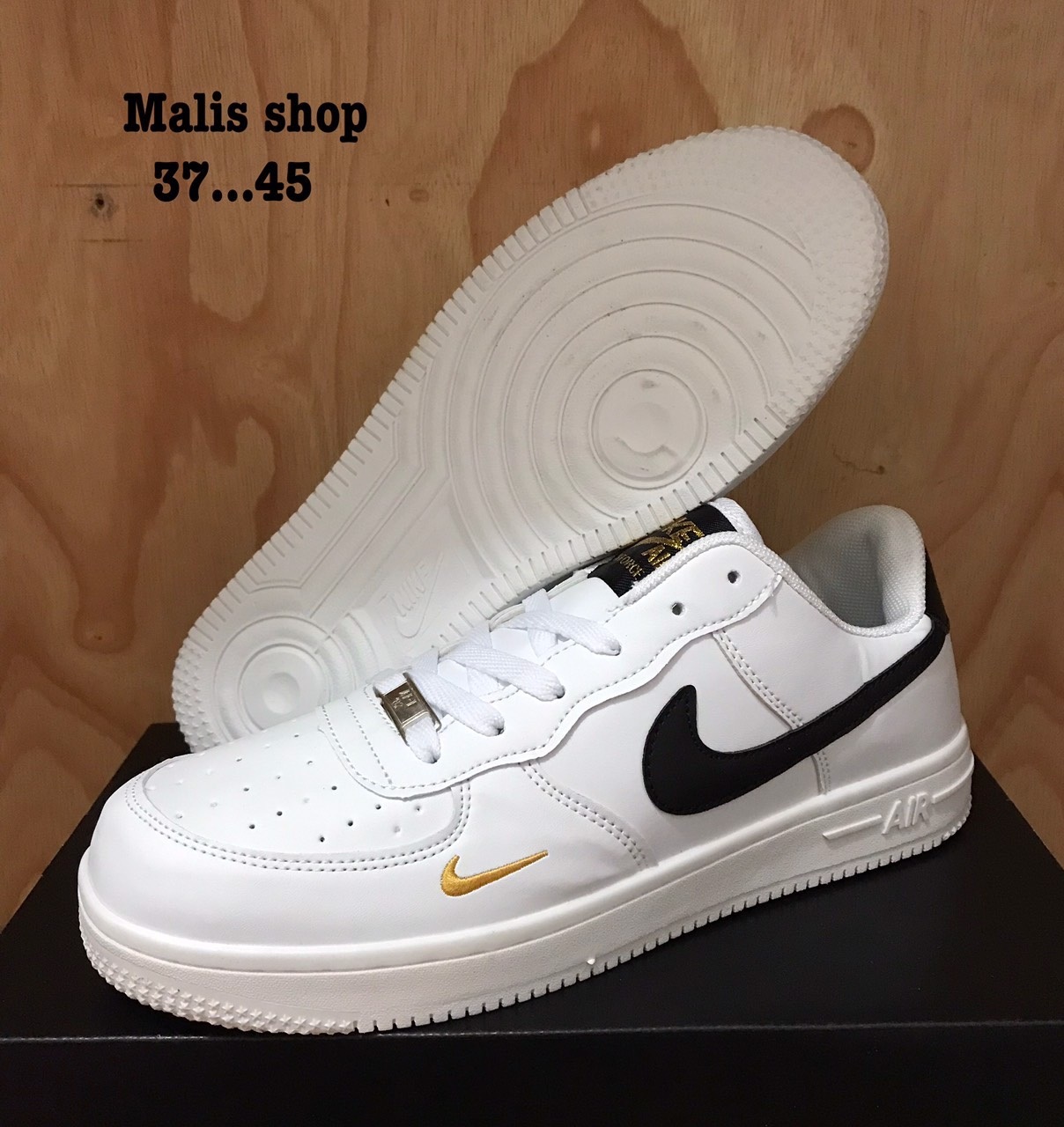 Nike Air Force 1 ไซส์ 36-45 ใหม่รองเท้าผ้าใบลําลองแฟชั่นสําหรับผู้ชาย ...