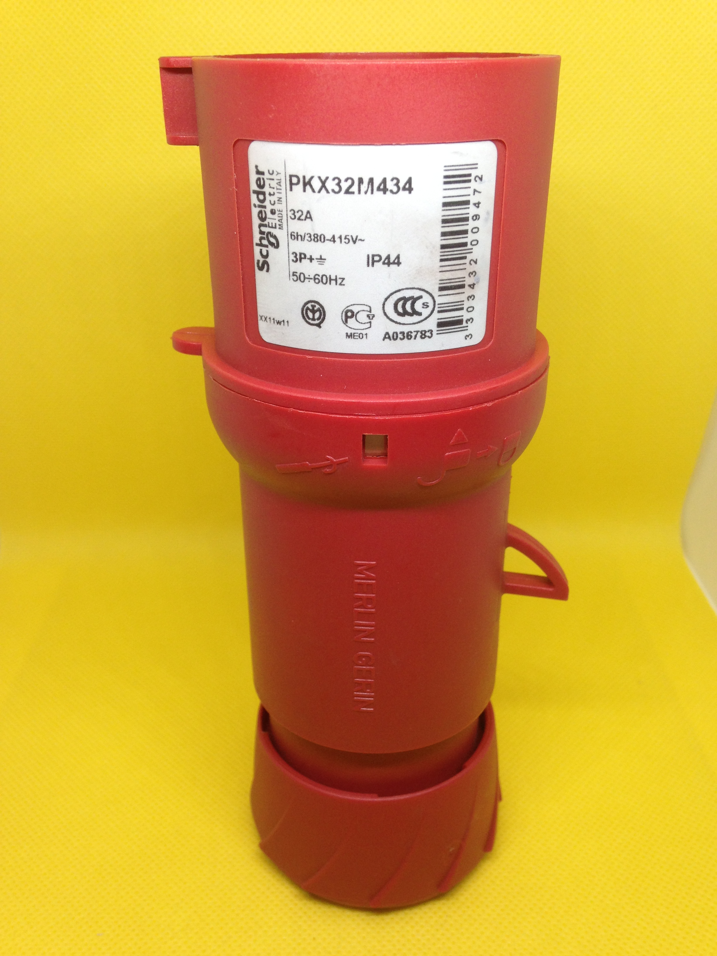 Schneider พาวเวอร์ปลั้ก ชไนเดอร์ ตัวผู้ 4ขา 32A.3P.+ | Lazada.co.th