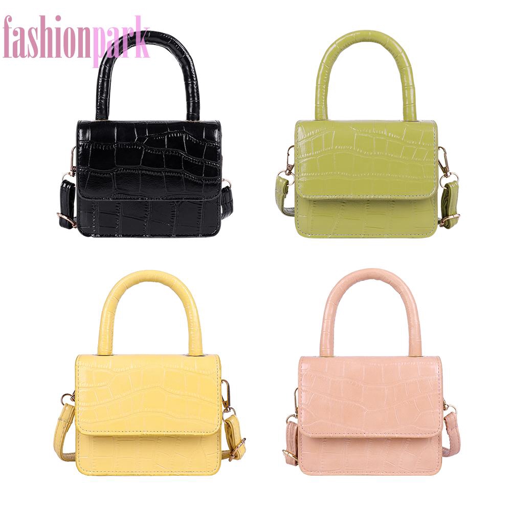 fashionpark Elegant Women Leather Mini Shoulder Handbags Flap Messenger ...